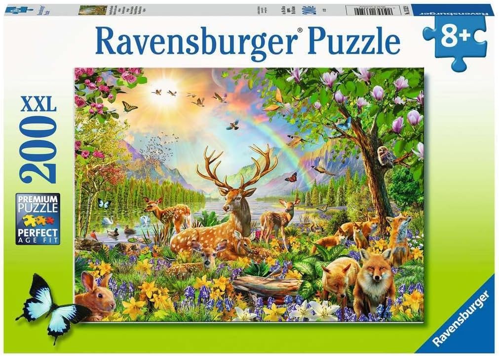 Ravensburger - Puzzle Enfant - Puzzle 200 pièces XXL - Famille de cerfs ...