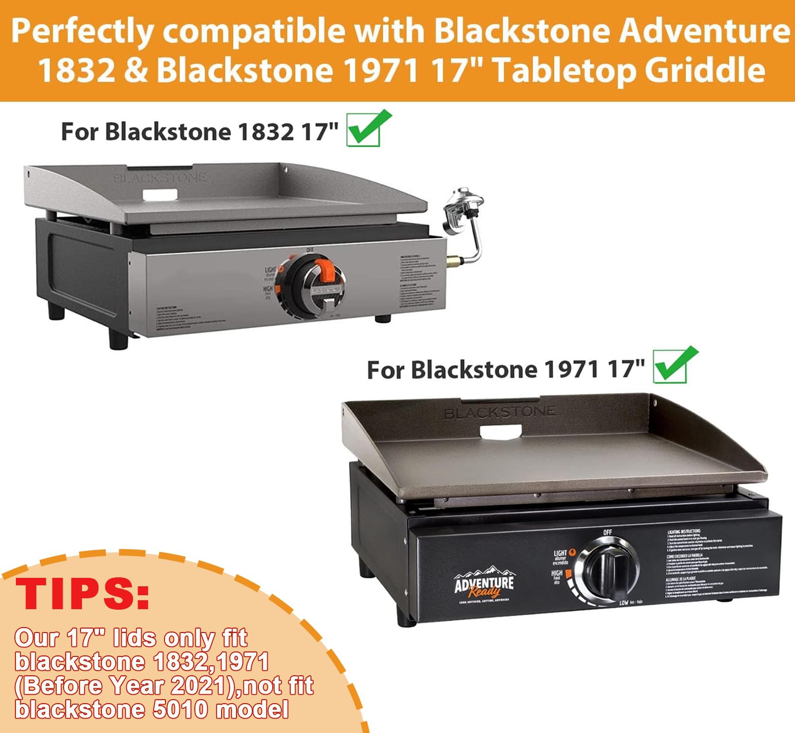 Snapklik.com : 17 Inch Hard Cover Hood For Blackstone Adventure Ready ...