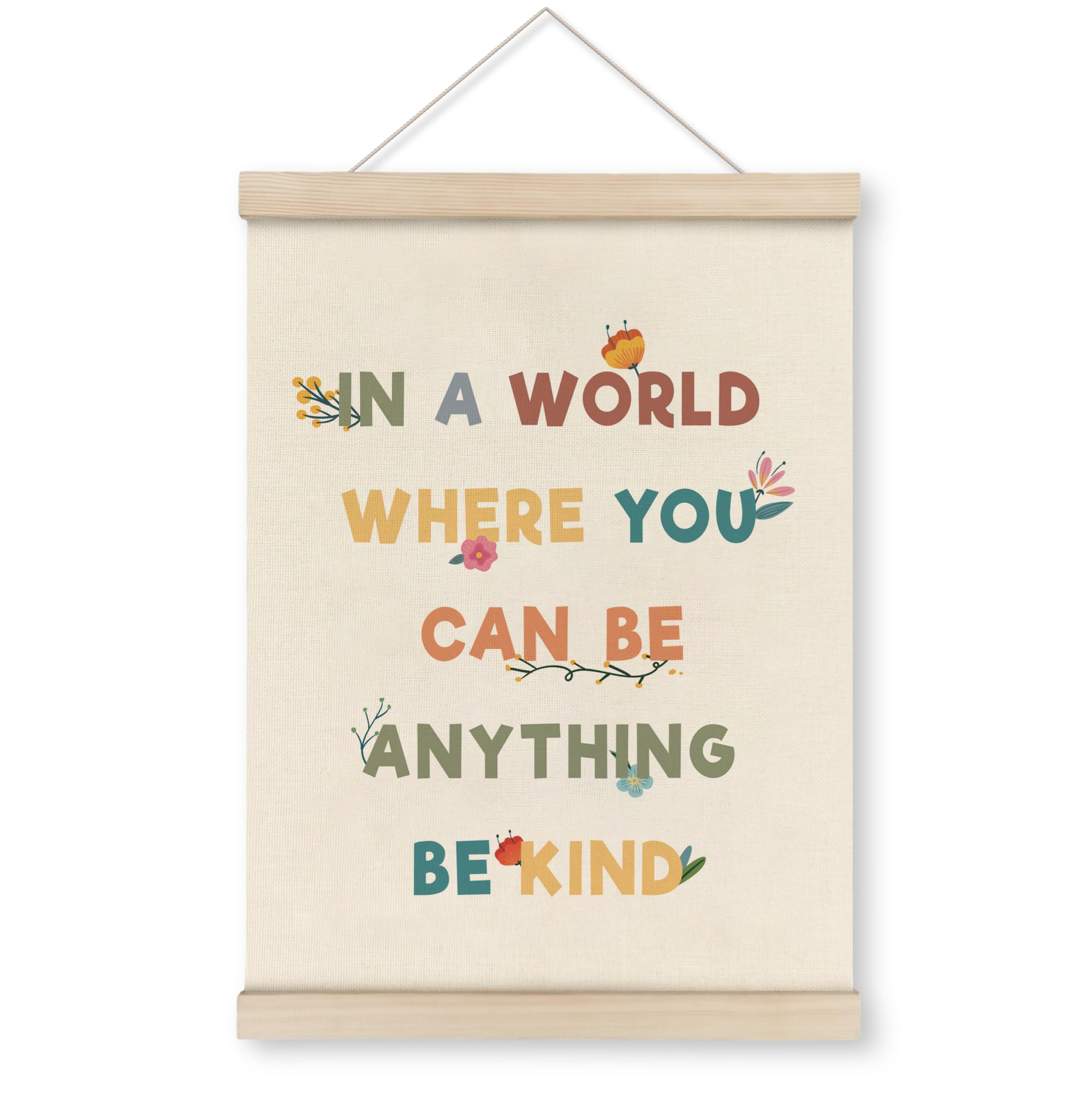 Amazon.com: HRQKO Boho be Kind Classroom Poster Hanger Frame, be Kind ...