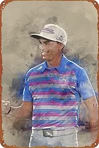 Amazon.com : Rickie Fowler Poster Metal Sign Tin Metal Retro Wall Decor ...