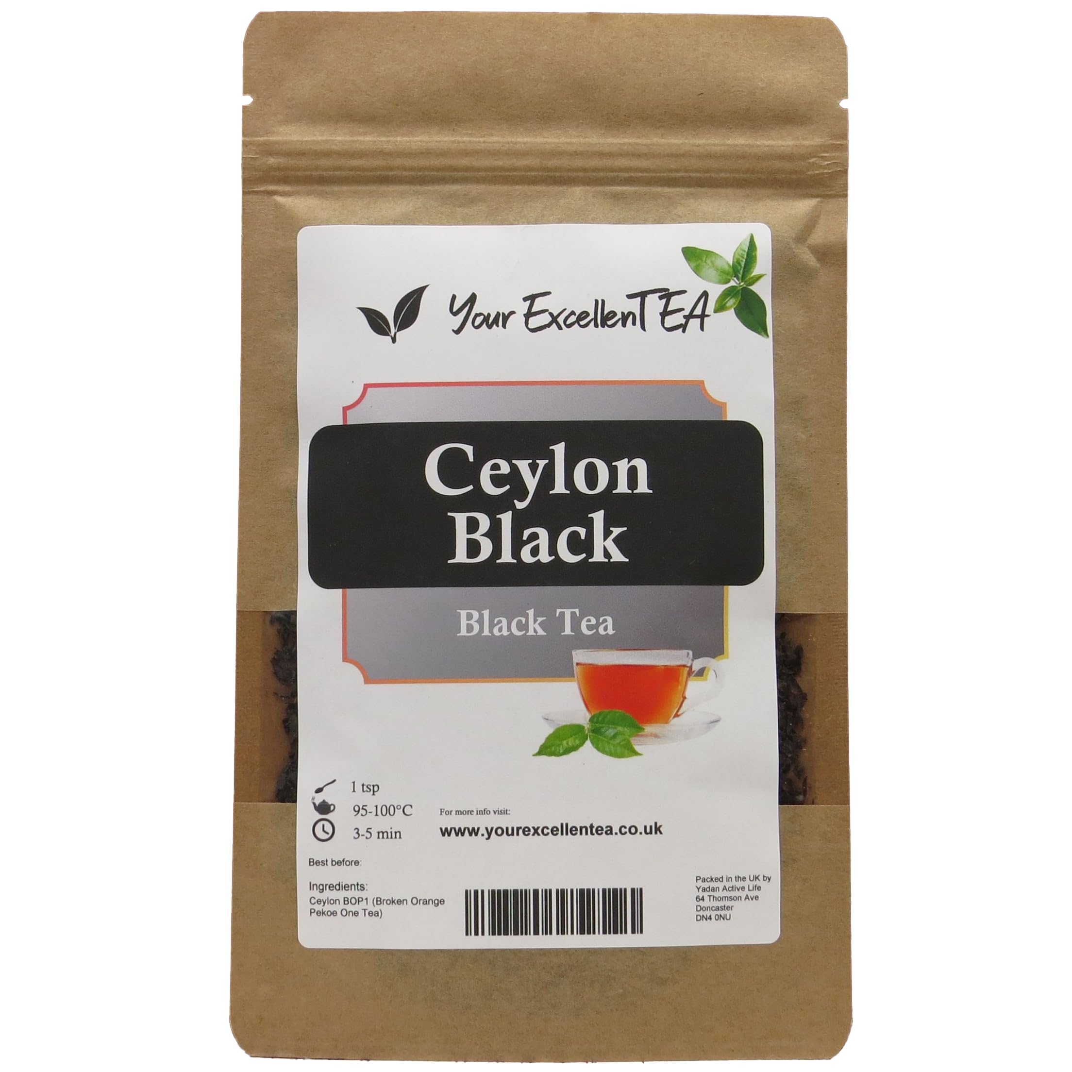 Your ExcellenTEA - Ceylon BOP1 Black Loose Leaf Tea Broken Orange Pekoe ...
