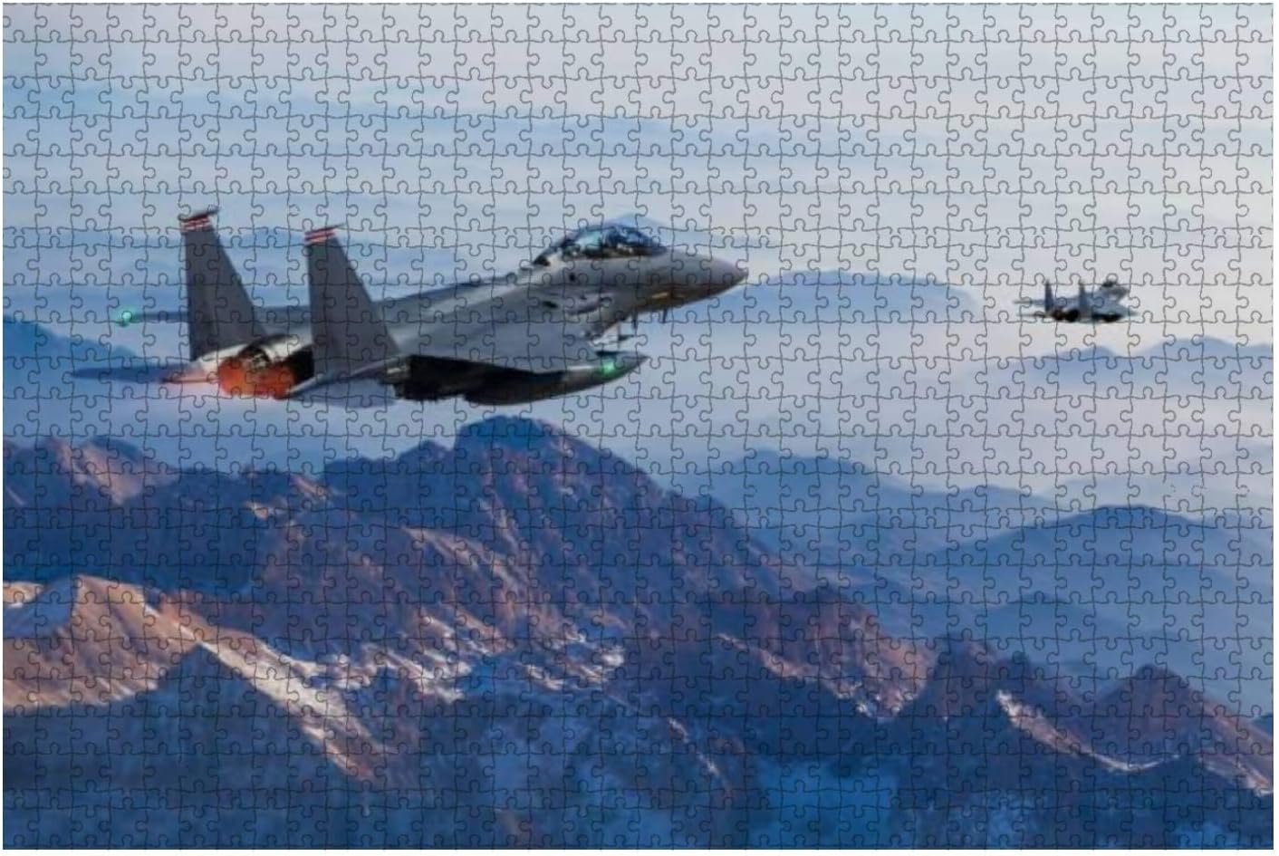 Amazon.com: f 15 Eagle Fighter Jets Flying Above Mountains Aviation ...