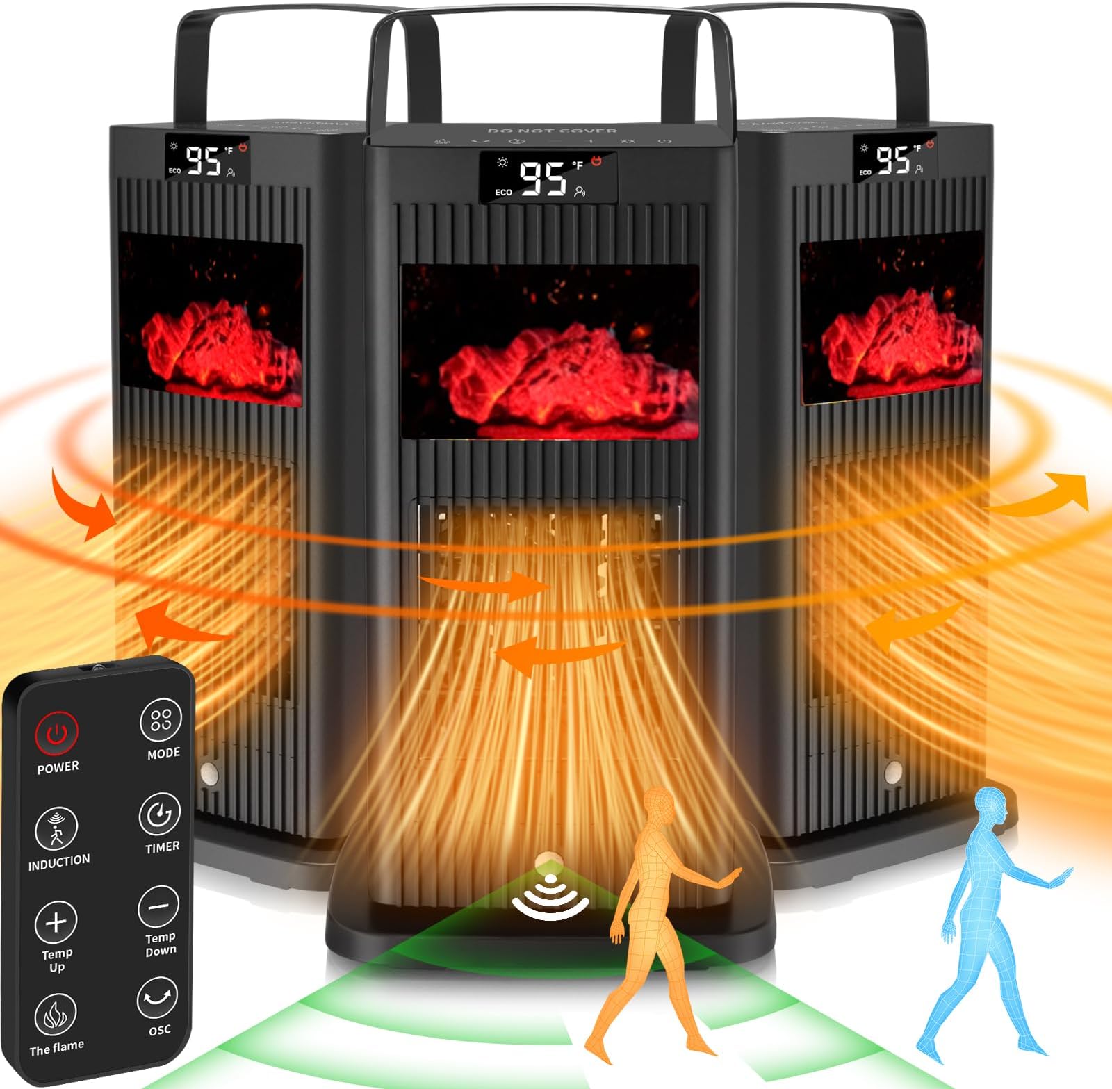 Amazon.com: 2023 Upgraded Space Heater,Mini Portable with Infrared ...