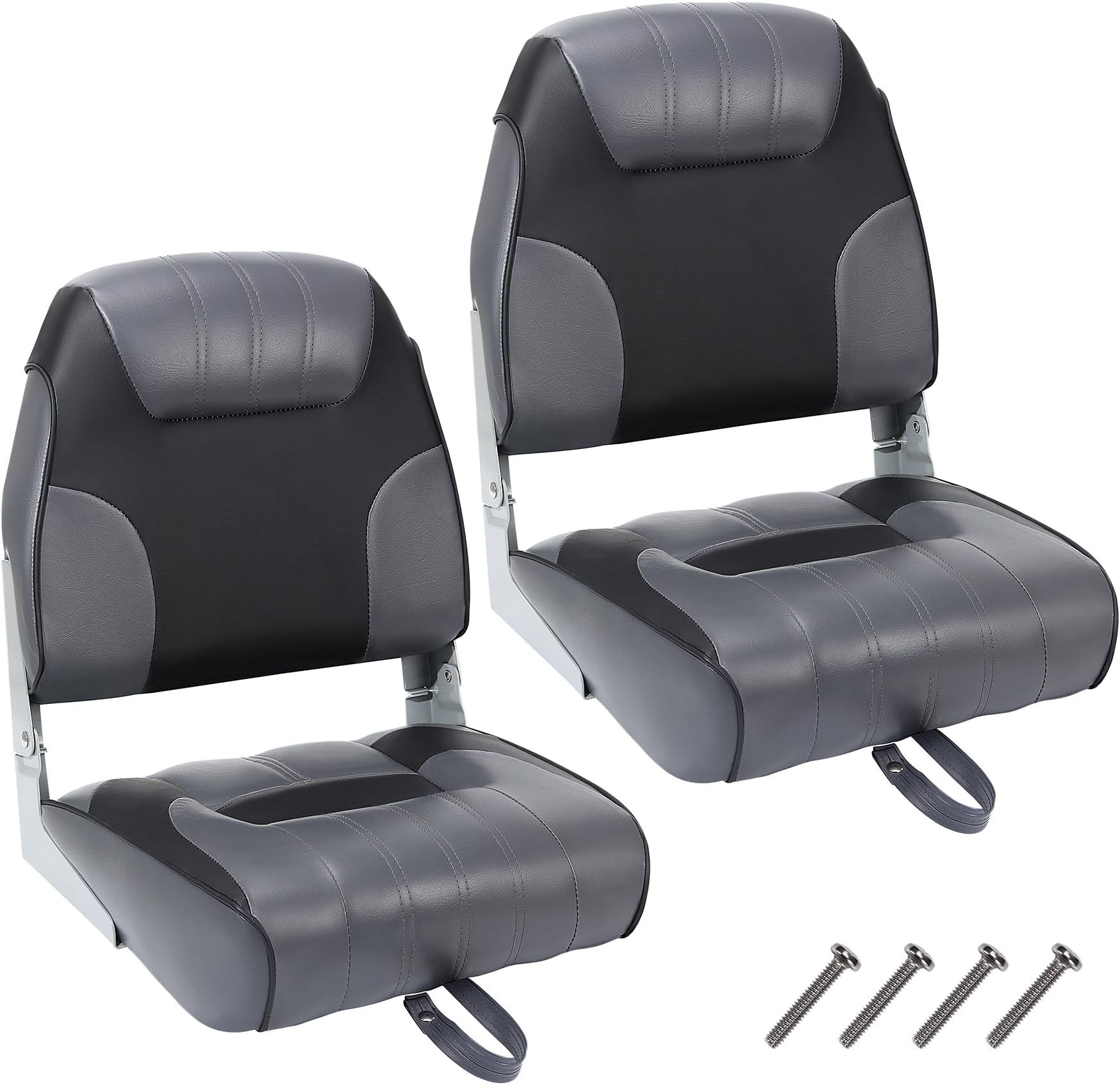 Amazon.com : GAOMON 2 Pack Boat Seats Low Back,Boat Seats Stainless ...