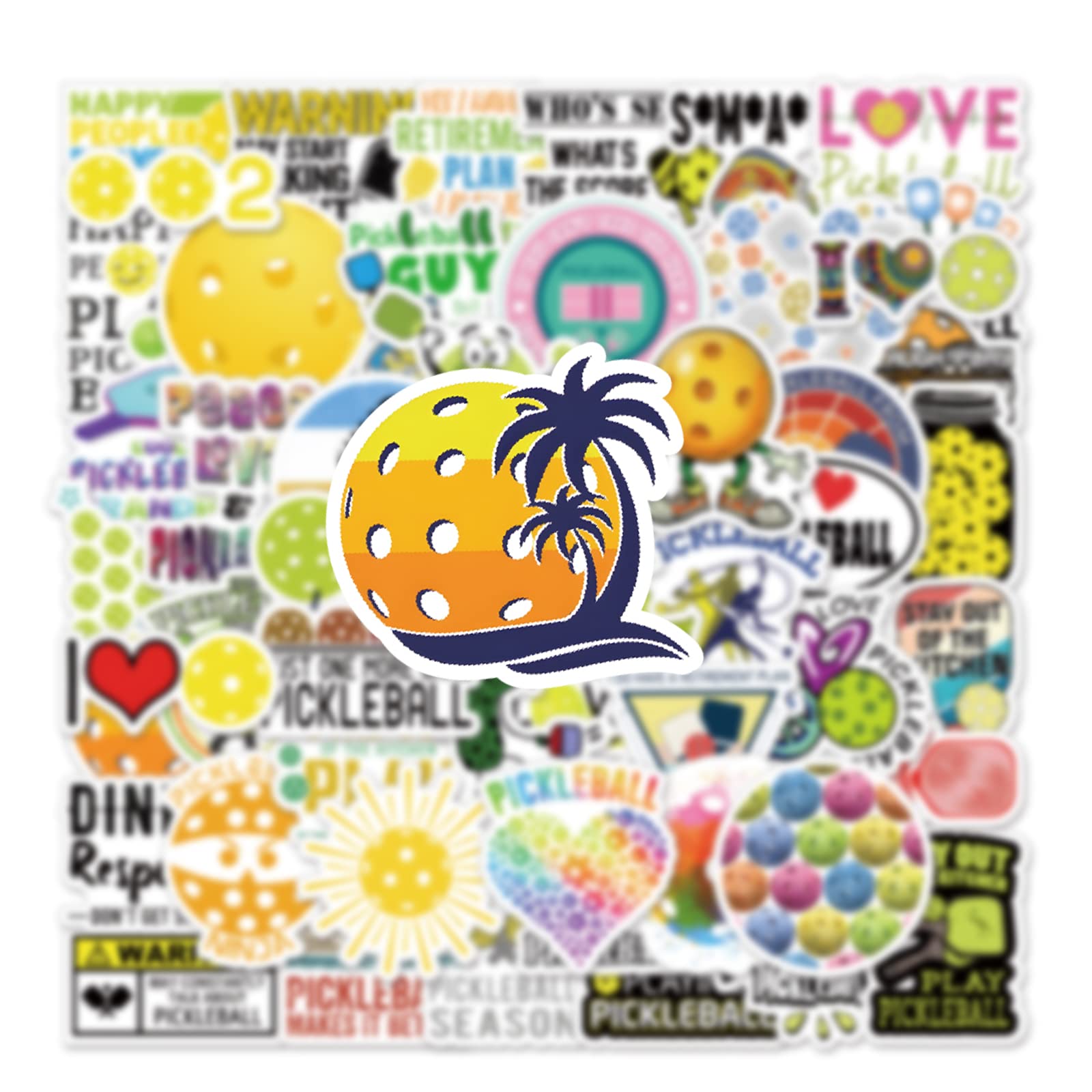 Snapklik.com : 63Pcs Sport Ball Stickers, Waterproof Vinyl Decals For ...