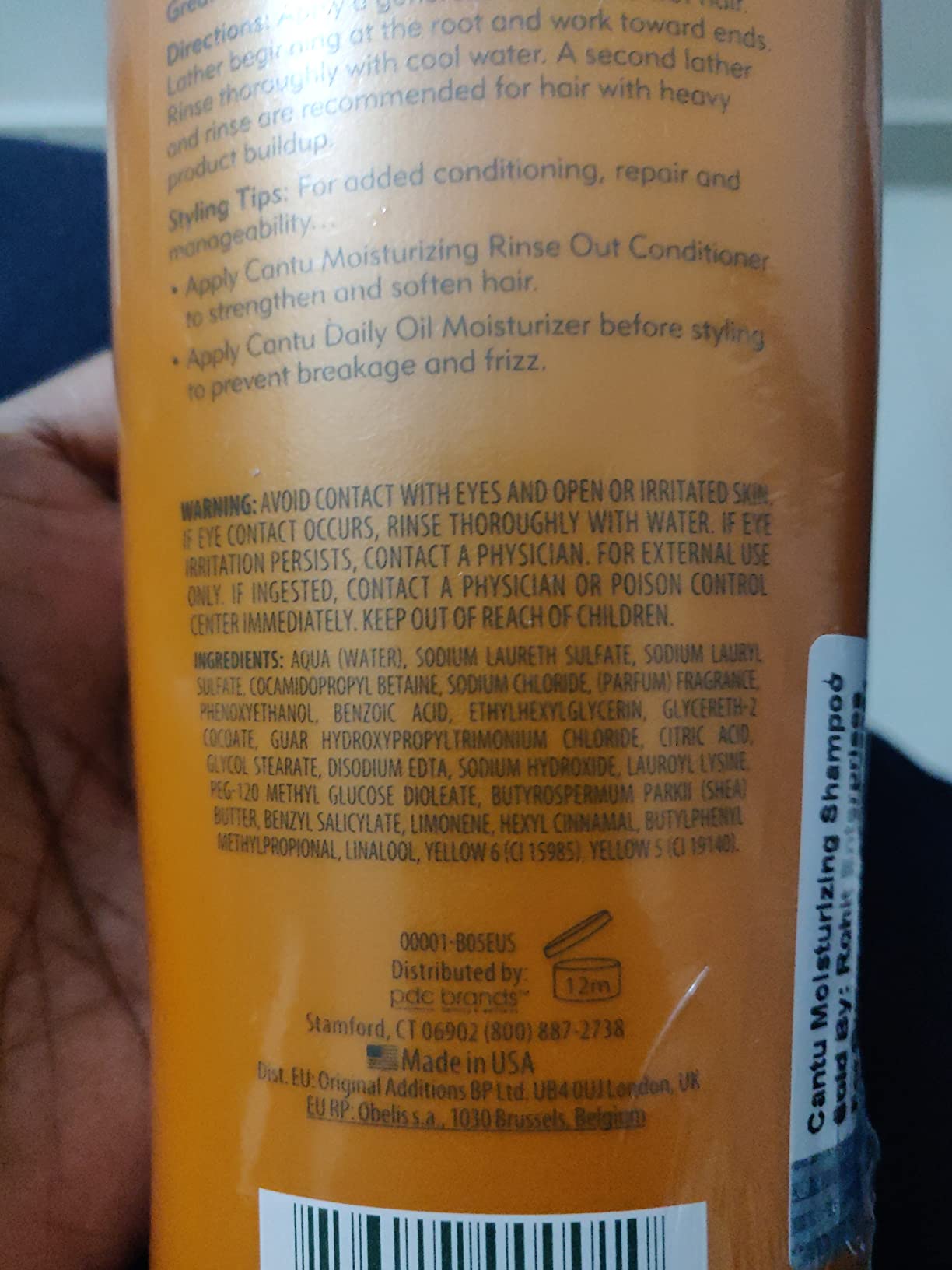 Buy Cantu Shea Butter Moisturizing Cream Shampoo, 13.5 Ounce Online at ...