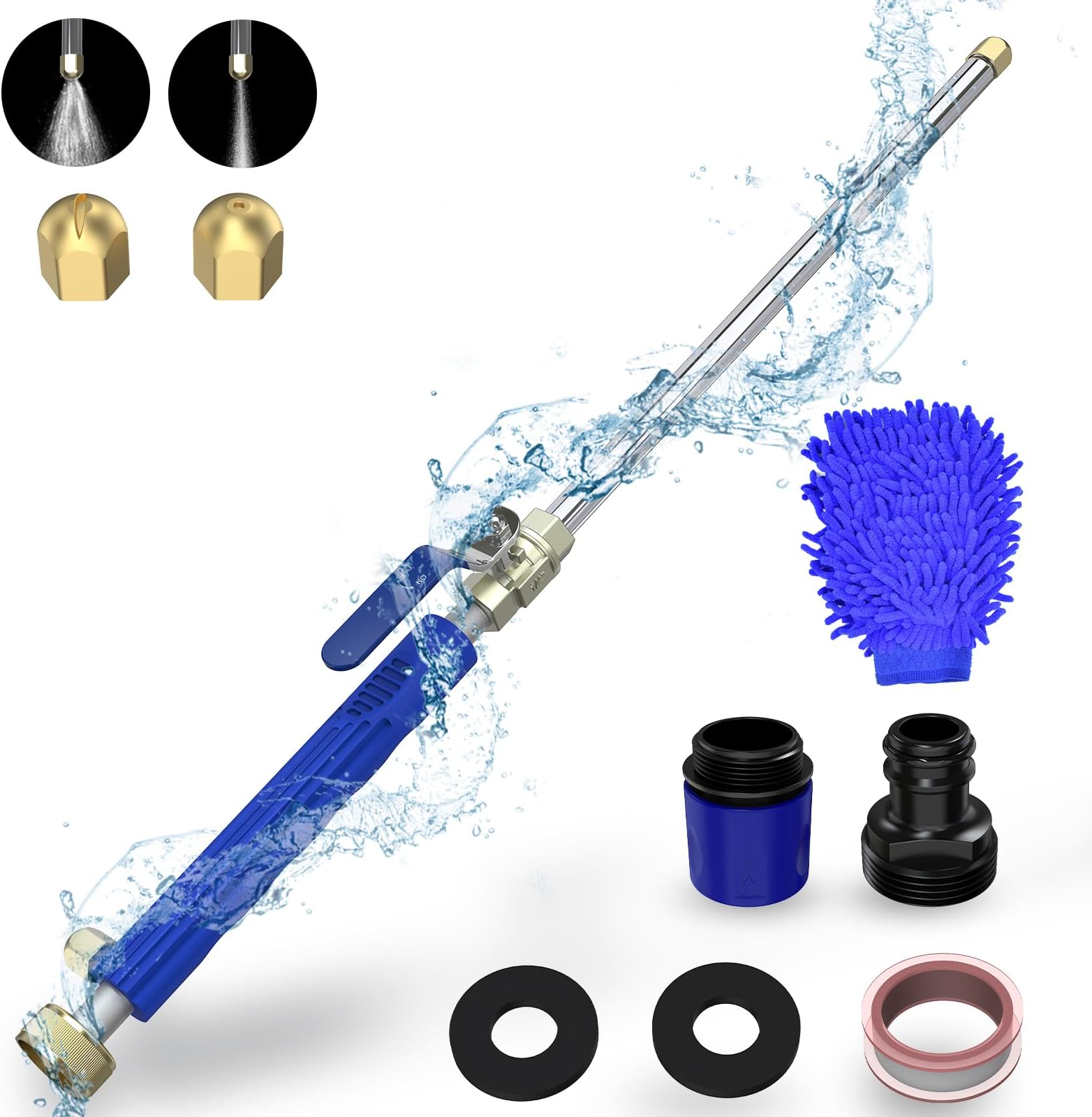 Amazon.com: Extendable Hydro Jet Washer High Pressure Hose Nozzle Power ...