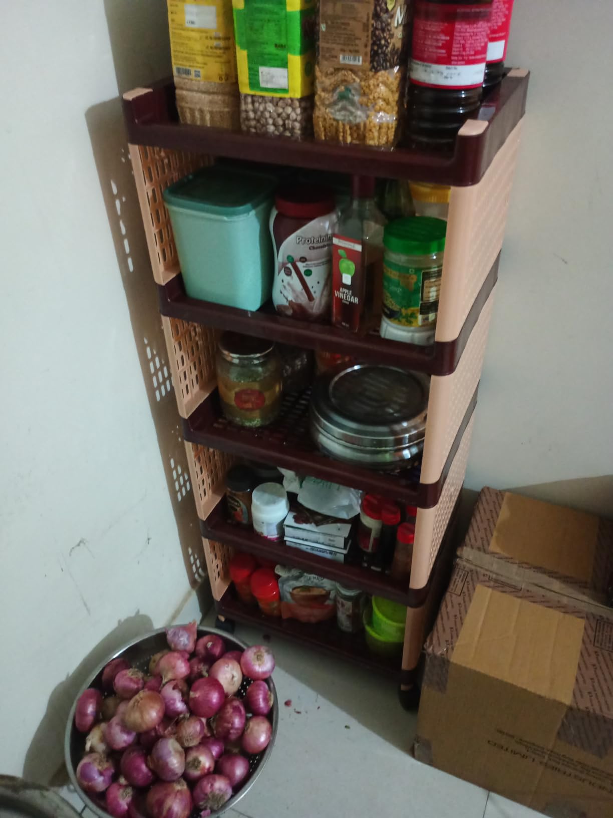 NYTK RETAIL Plastic 5 Tier Multi-Purpose Storage Organizer Kitchen and ...