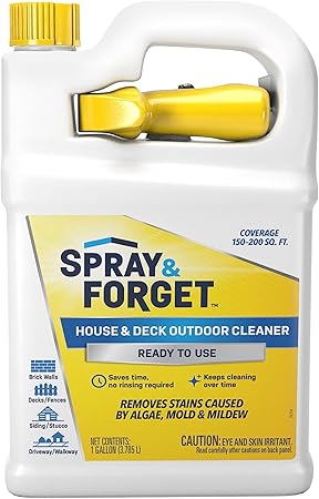 Amazon.com: Spray & Forget Ready-to-Use House & Deck Outdoor Cleaner ...