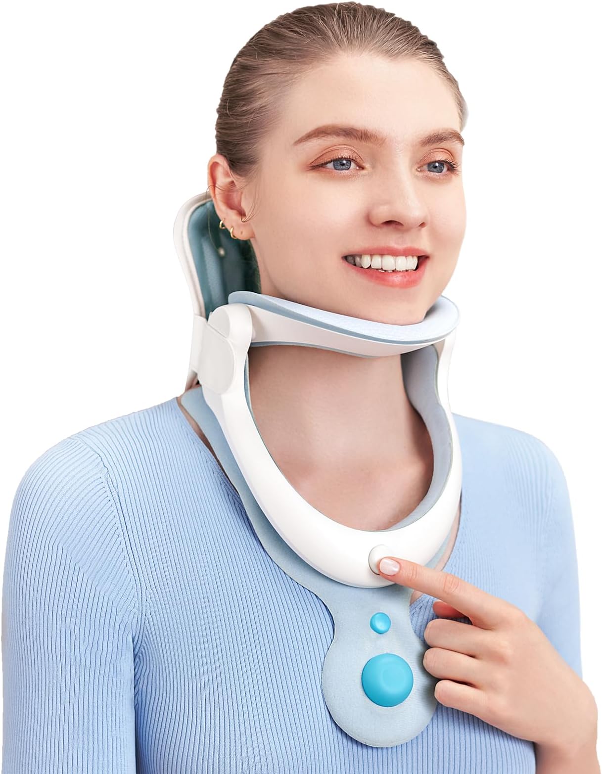 Amazon.com: RISURRY Cervical Neck Traction Device Fast Air Pump Neck ...