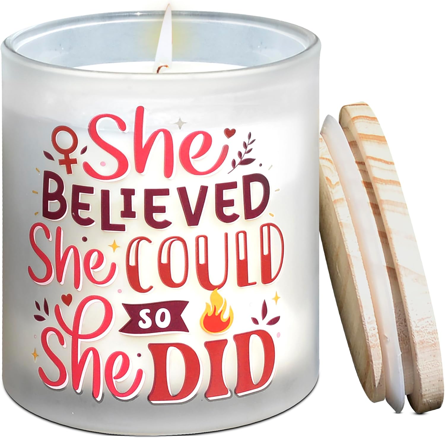 Amazon.com: Vanilla and Lavender Soy Candle - College Graduation Gift ...