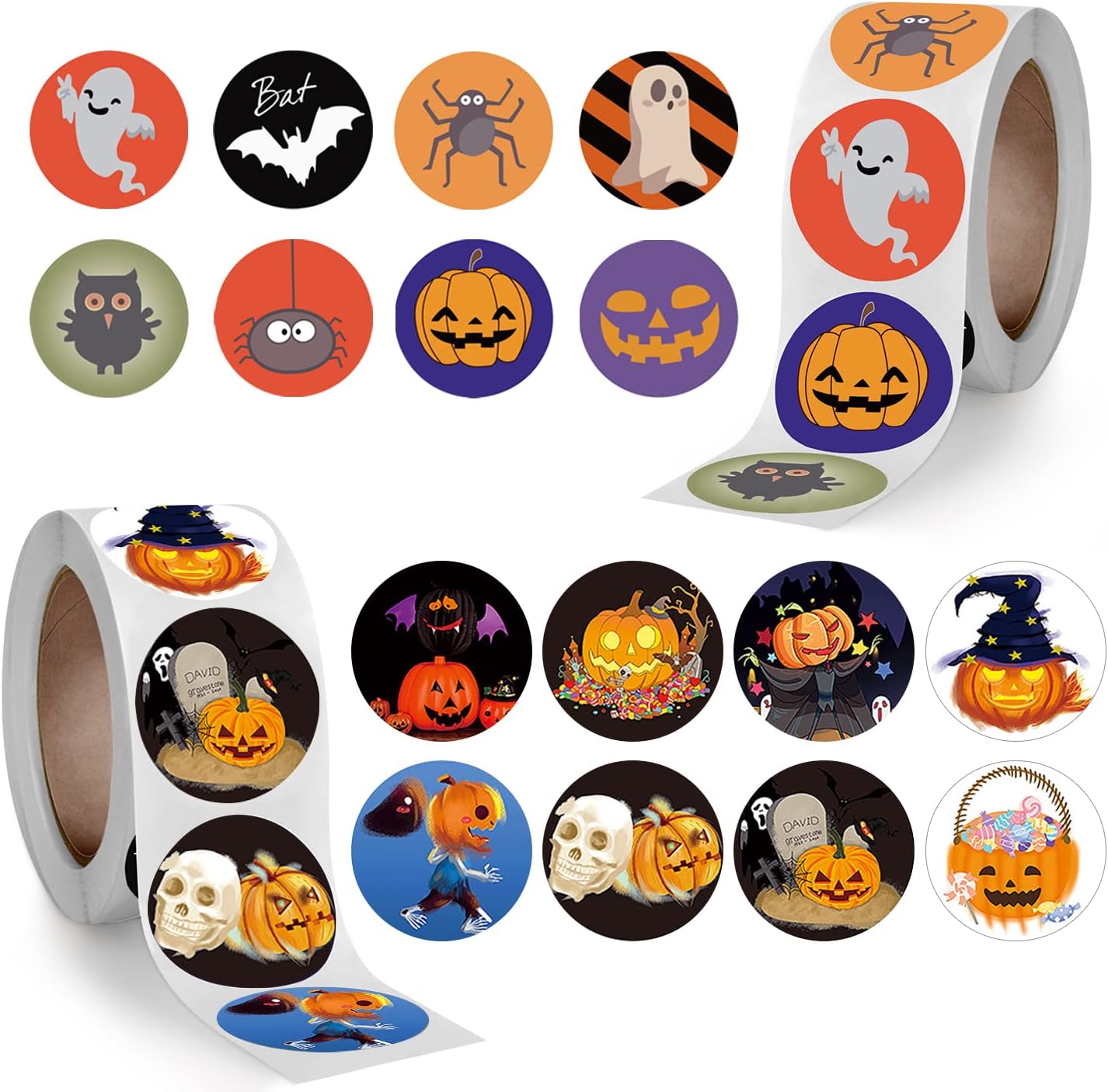 Amazon.com: Partywind 228 PCS Halloween Stickers for Kids, Self ...