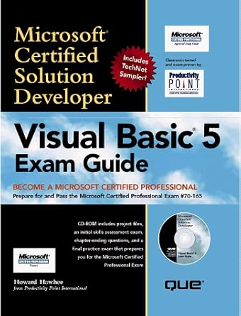 MCSD Visual Basic 5 Exam Guide (Covers Exam #70-165): Hawhee, Howard ...