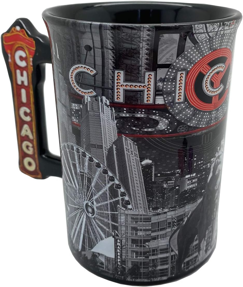 Amazon.com: Chicago Theater Handle Ceramic Coffee Mug - : Home & Kitchen
