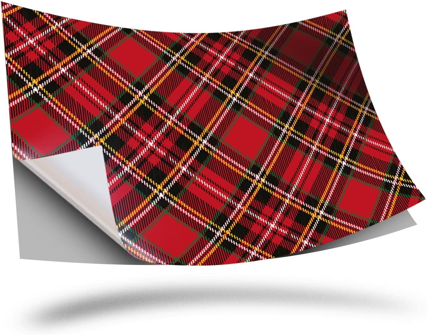 1 x Vinyl Sticker A3 Rectangle Shape 420x297mm - Red Tartan Scottish ...