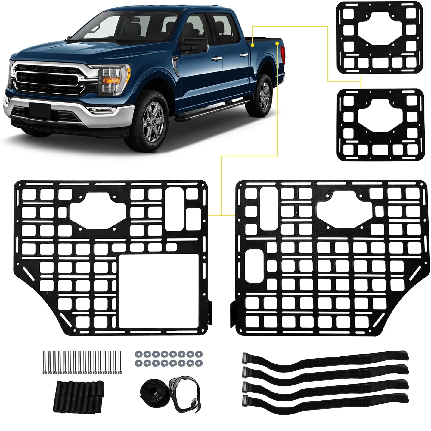 Amazon.com: Maxzina Side Molle Panel Compatible with 2015-2023 Ford ...