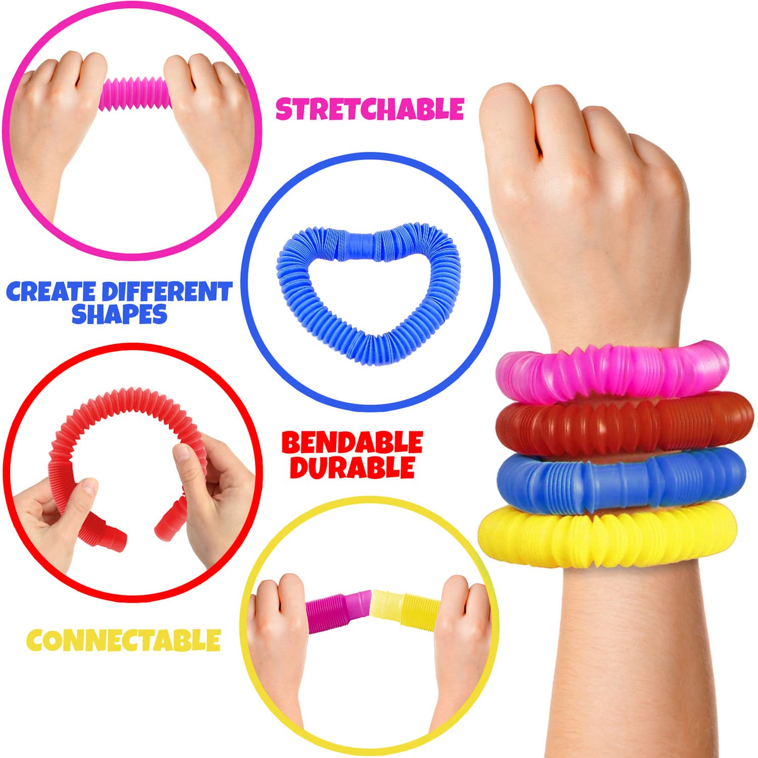 Snapklik.com : ArtCreativity Valentines Day Gifts For Kids, Pop Tubes ...