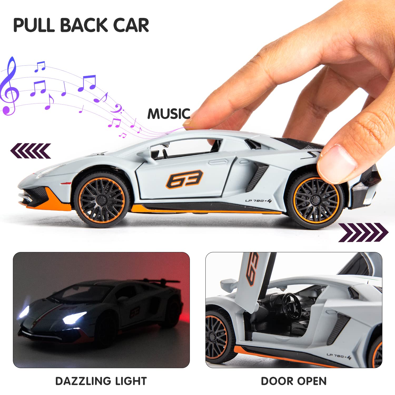 Gold Lamborghini Aventador Toy