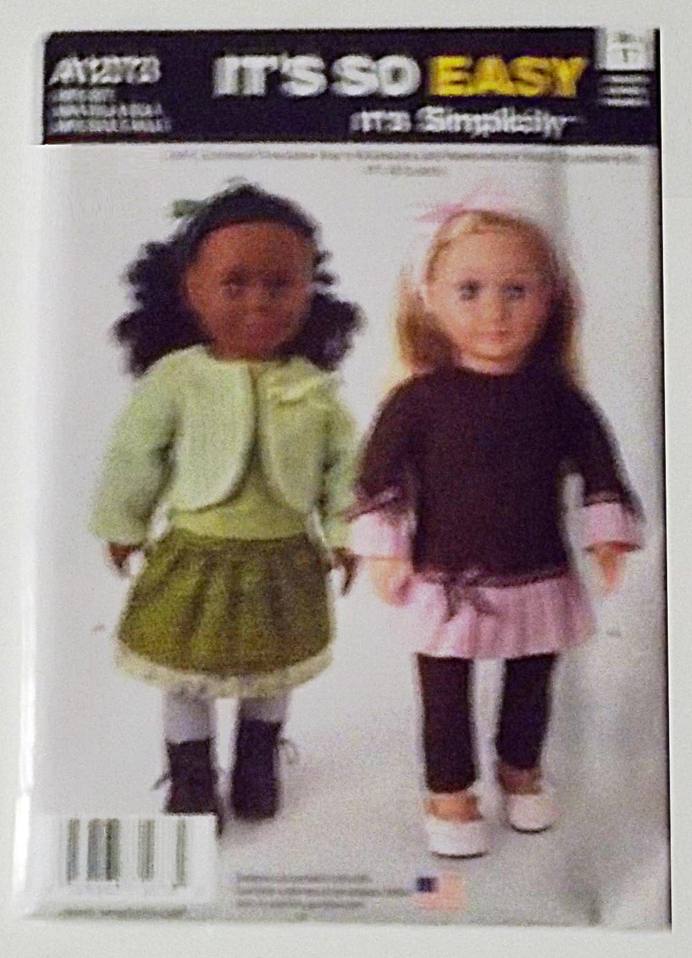 Amazon.com: Simplicity Crafts Sewing Pattern 4702 11.5" Doll Clothes ...