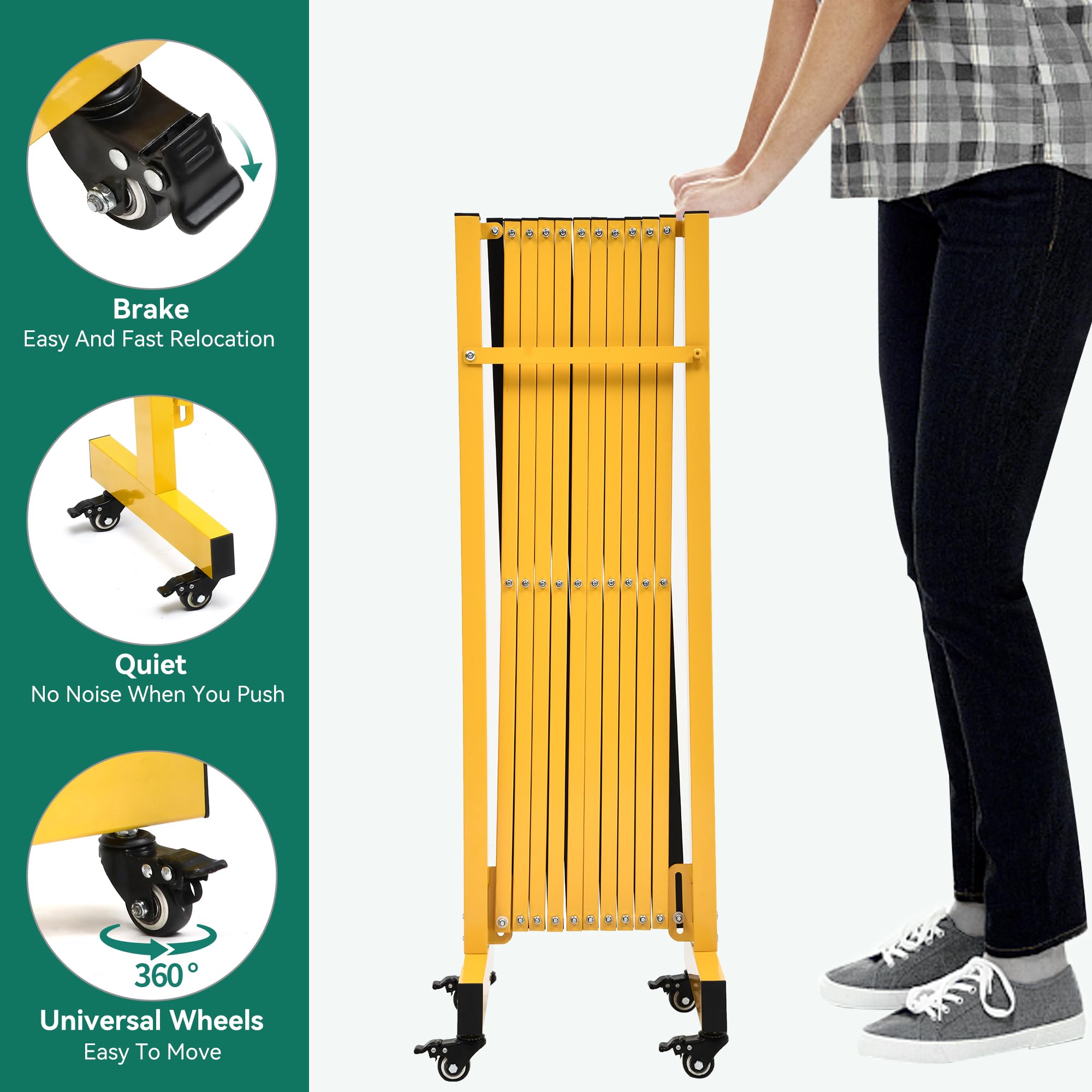 Expandable Folding Safety Barrier Gate 11 Feet Undercat Expandable ...