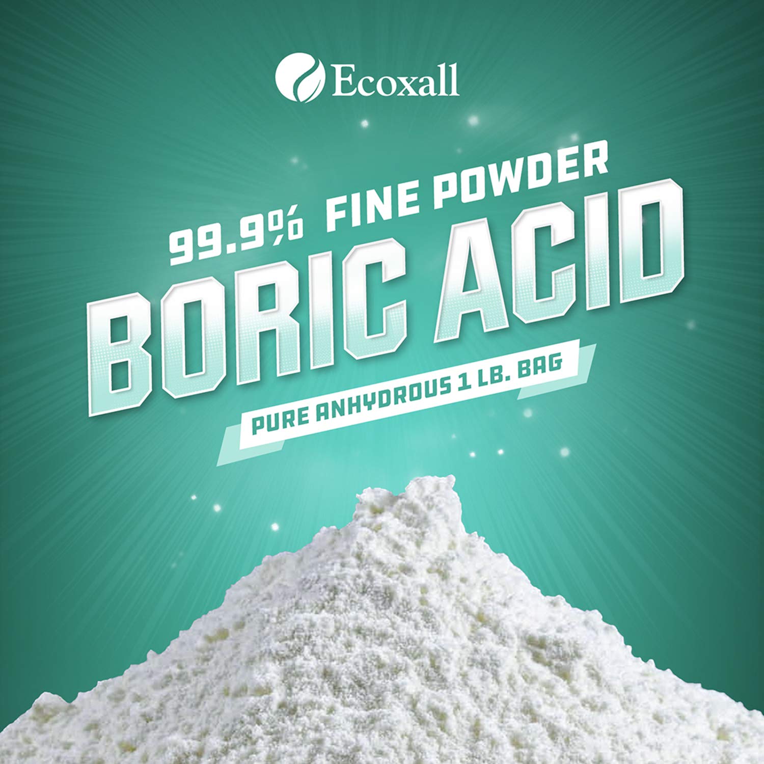 Snapklik.com : Ecoxall Boric Acid Fine Powder - 1 Pound - 99.9% Pure ...