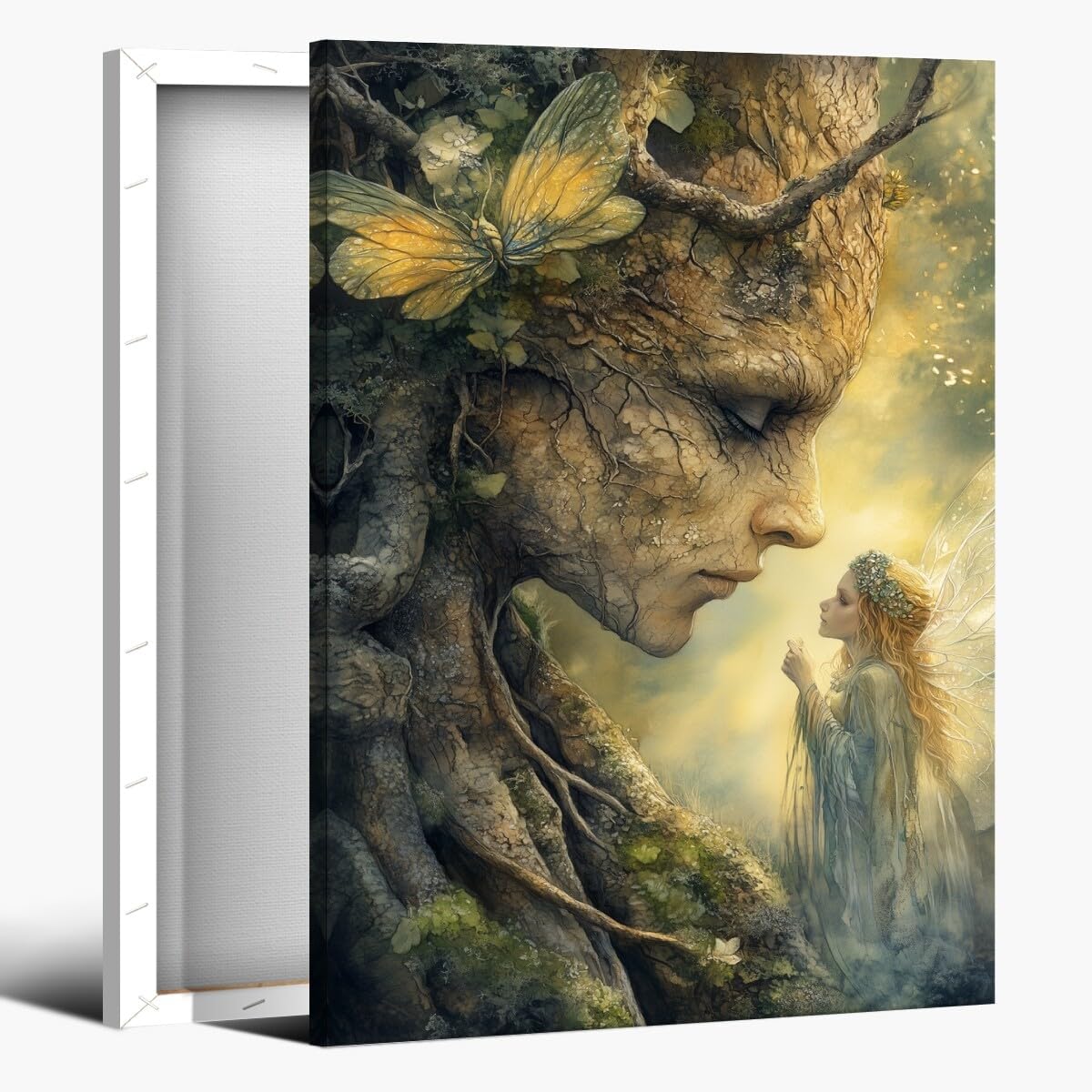 Amazon.com: Willow Tree Fairies Poster Cottagecore Canvas Wall Art 1X ...