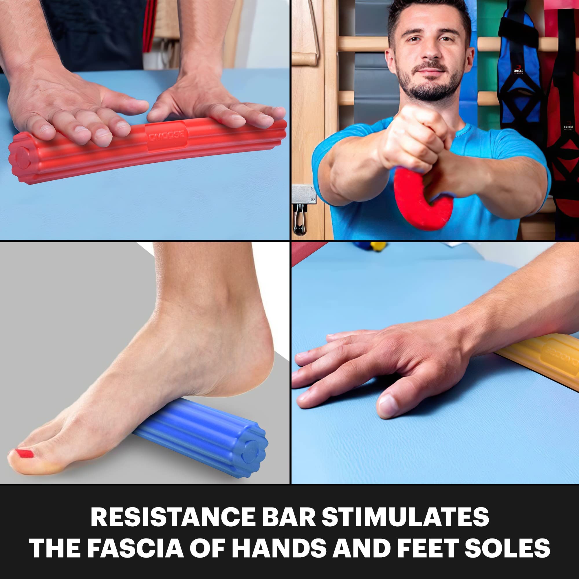 DMoose Resistance Bar for Physical Therapy, Relieves Tendonitis Pain ...