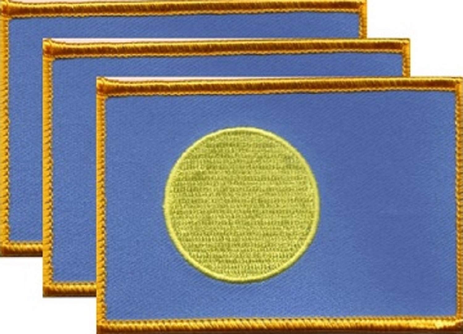 Amazon.com: Pack of 3 Palau Flag Patches 3.50 x 2.25 Inch Pack of Three ...