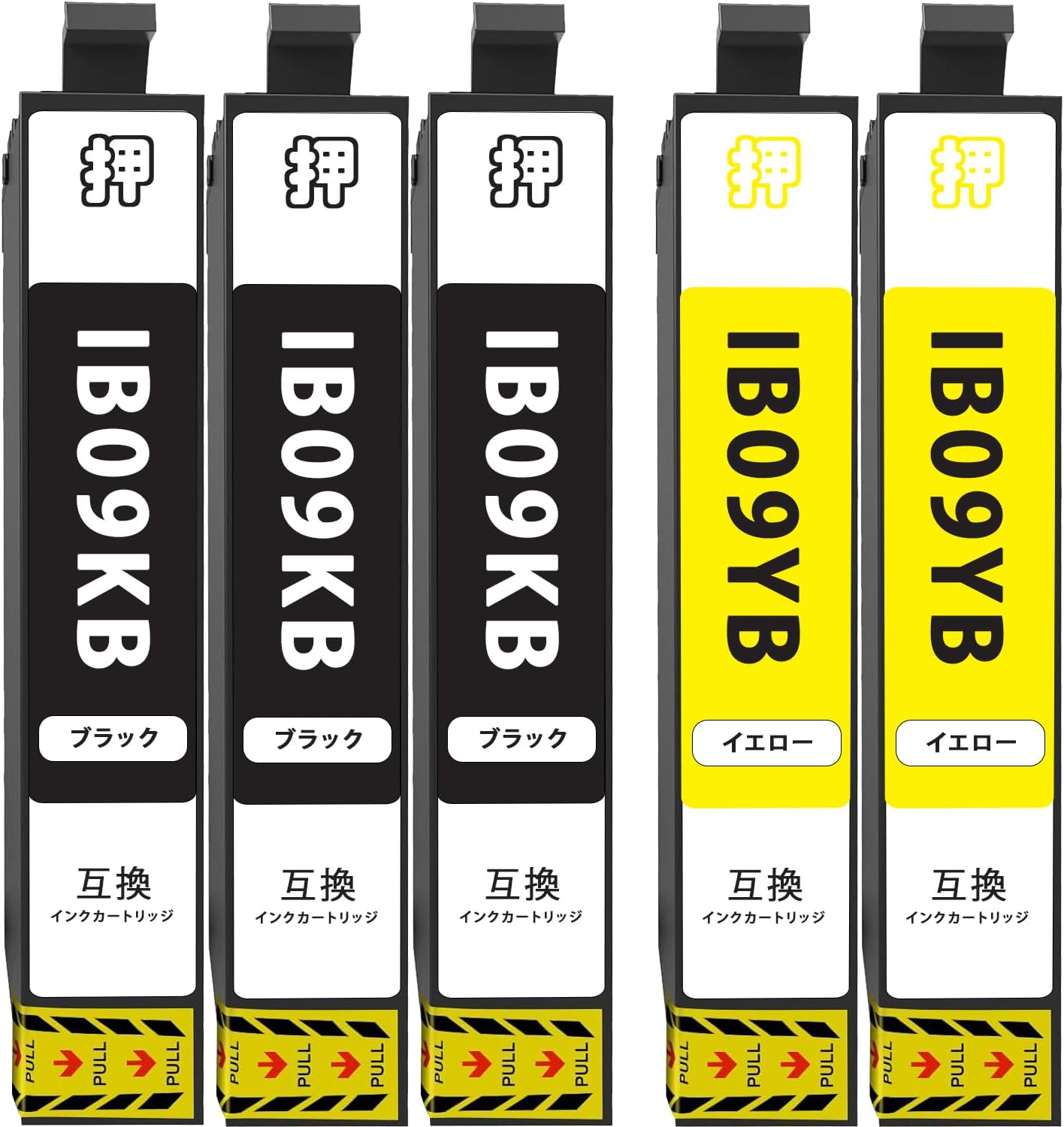 Amazon.co.jp: 【埼京企画】IB09(3KB/2YB) 5本セット 大容量インク 黒/顔料 互換インクカートリッジ (IB09 IB09KB IB09YB IB09CL4B) 対応 ...
