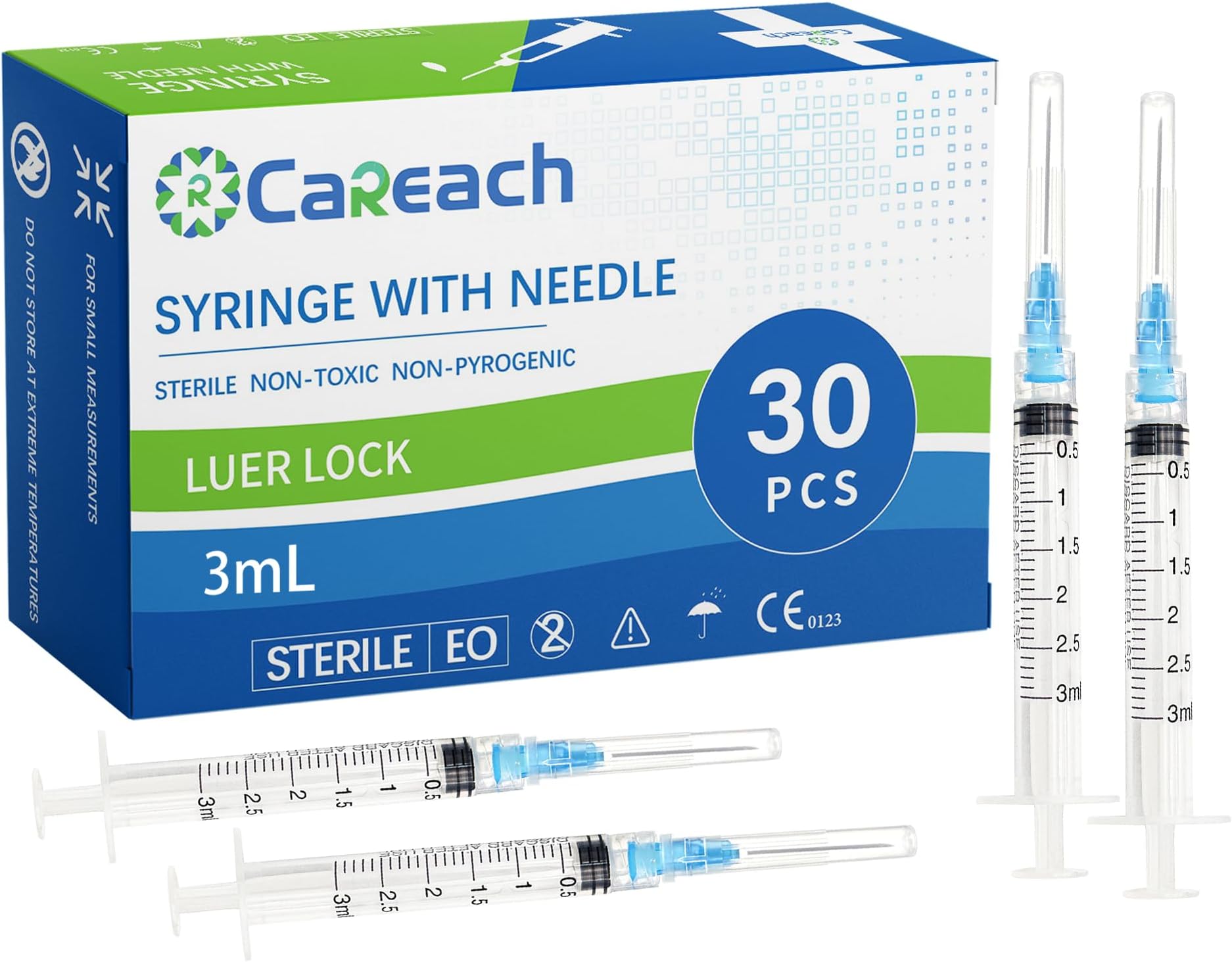Amazon.com: 15Pack 5ml/cc Plastic Measurement Syringes and 22Ga for ...
