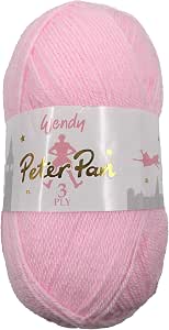 Wendy Peter pan Baby 3 ply Knitting Yarn Rosebud 50g Ball : Amazon.co ...