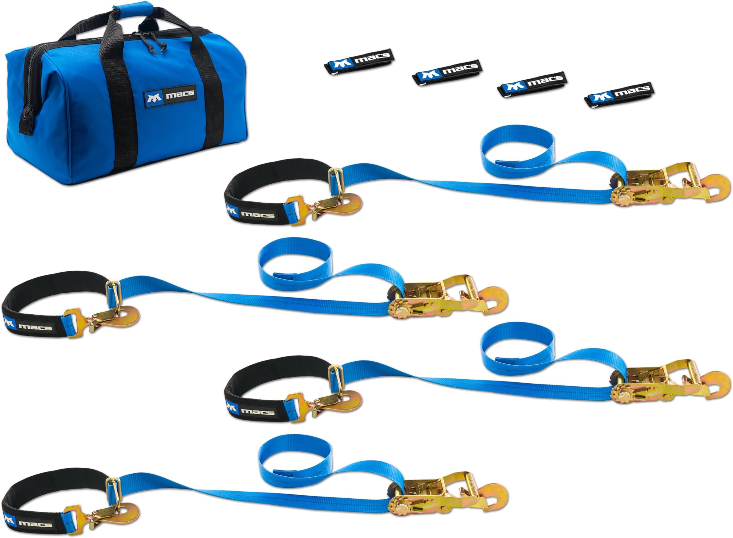 Amazon.com: Mac's Tie-Downs 511658 Automotive Pro Strap Kit (4 Pack ...