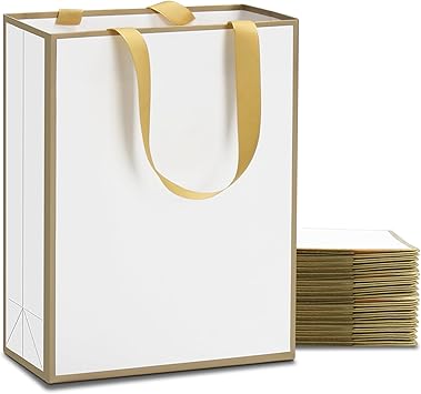 Amazon.com: YACEYACE Medium Size Gift Bags with Ribbon Handles, 10Pcs 8 ...
