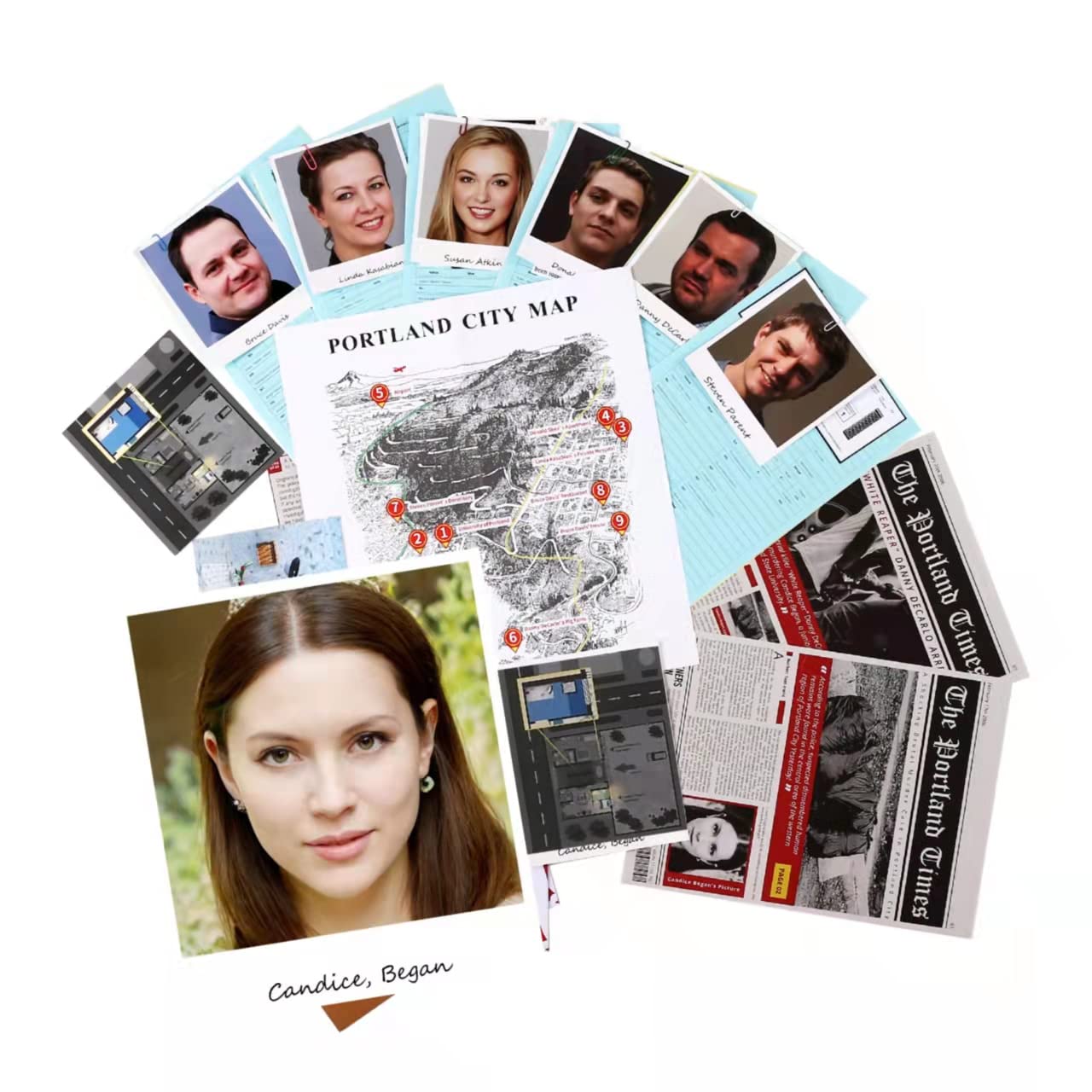 Buy Murder Mystery Files Game, the Case Cold Mystery Game, Crime Scene Investigation Kit, Crime ...