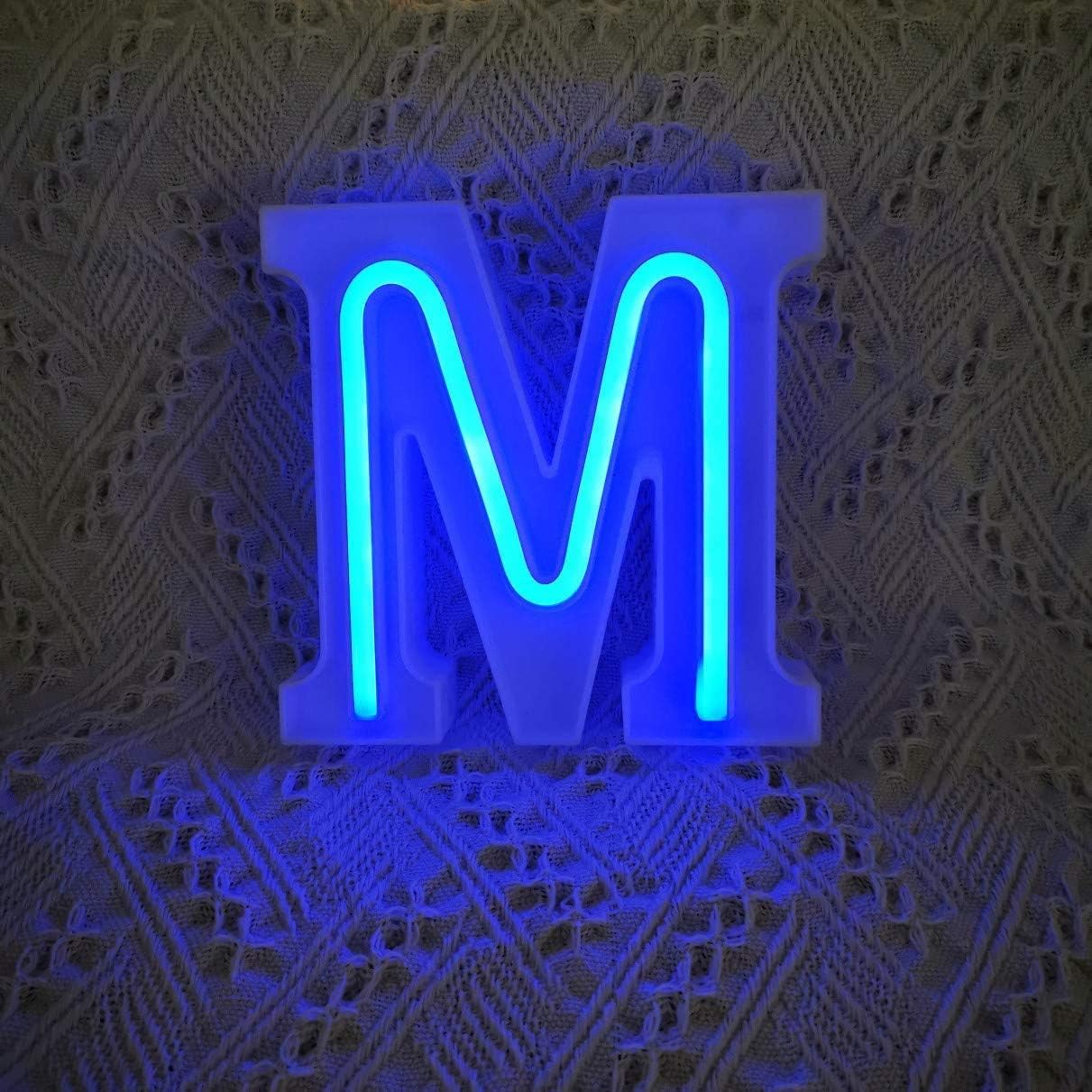 Amazon.com : Neon Sign, Letter Neon Signs Neon Alphabet Light Light Up ...