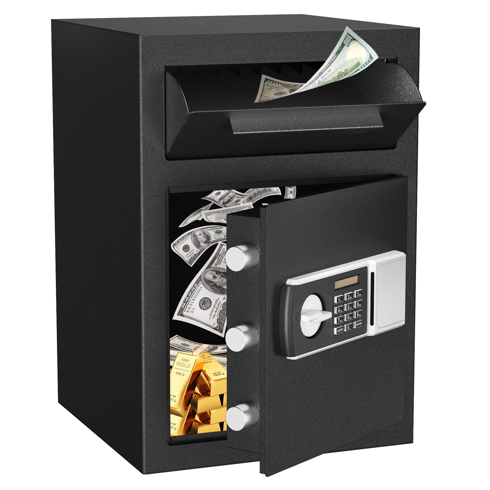 Snapklik.com : Zevemomo 2.5 Cubic Feet Large Safe Box, Security Safes ...