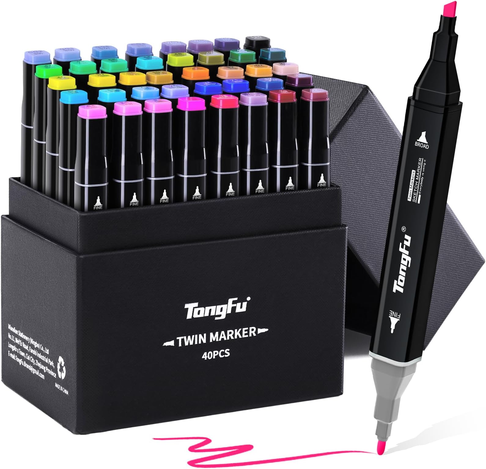 Kebuye Alkohol Marker, 48 Farben Alcohol Marker, Alkohol Permanenter ...