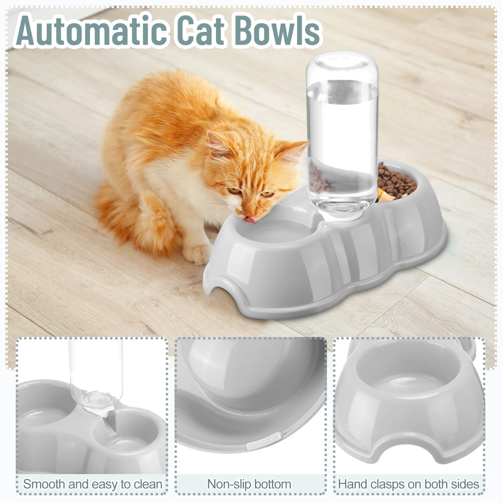 Tioncy 7 Pcs Small Cat Kitten Starter Kit Cat Litter Box with Shovel ...