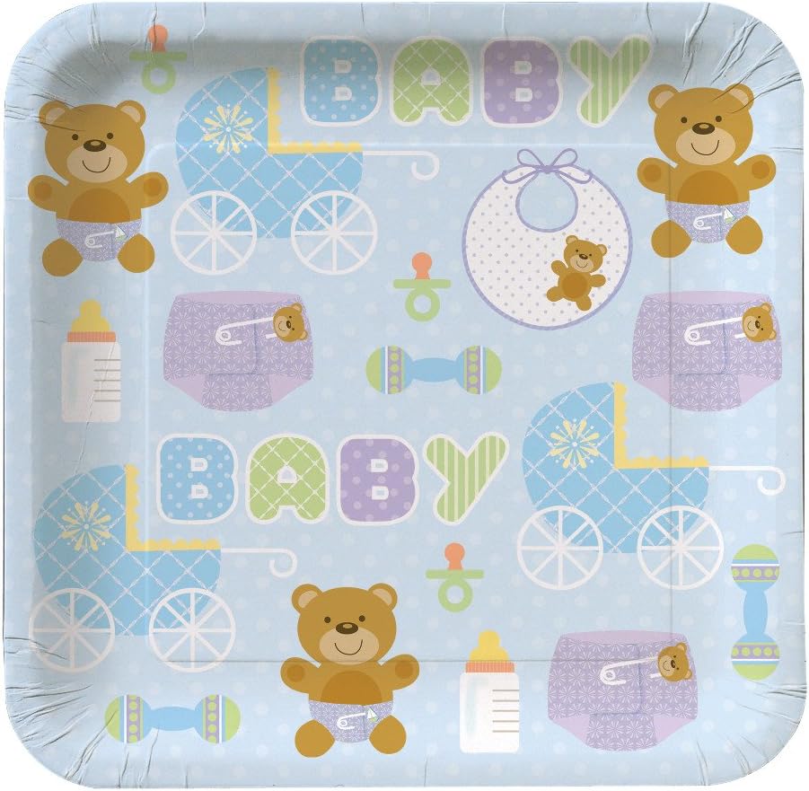 Amazon.com: Creative Converting Bumblebee Baby Shower Paper Plates, 24 ct