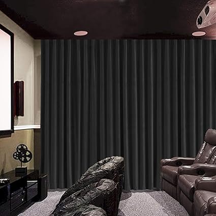 Amazon.com: cololeaf Home Theater Curtain Velvet Curtain Custom-Made ...