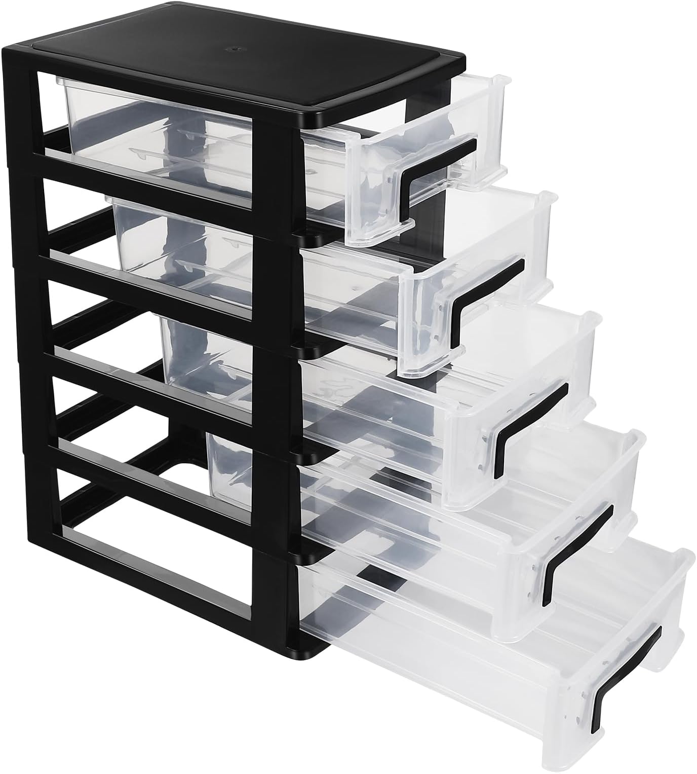 Amazon.com: Office Depot Medium Plastic Storage Cart, 6 Drawers, 26 7 ...