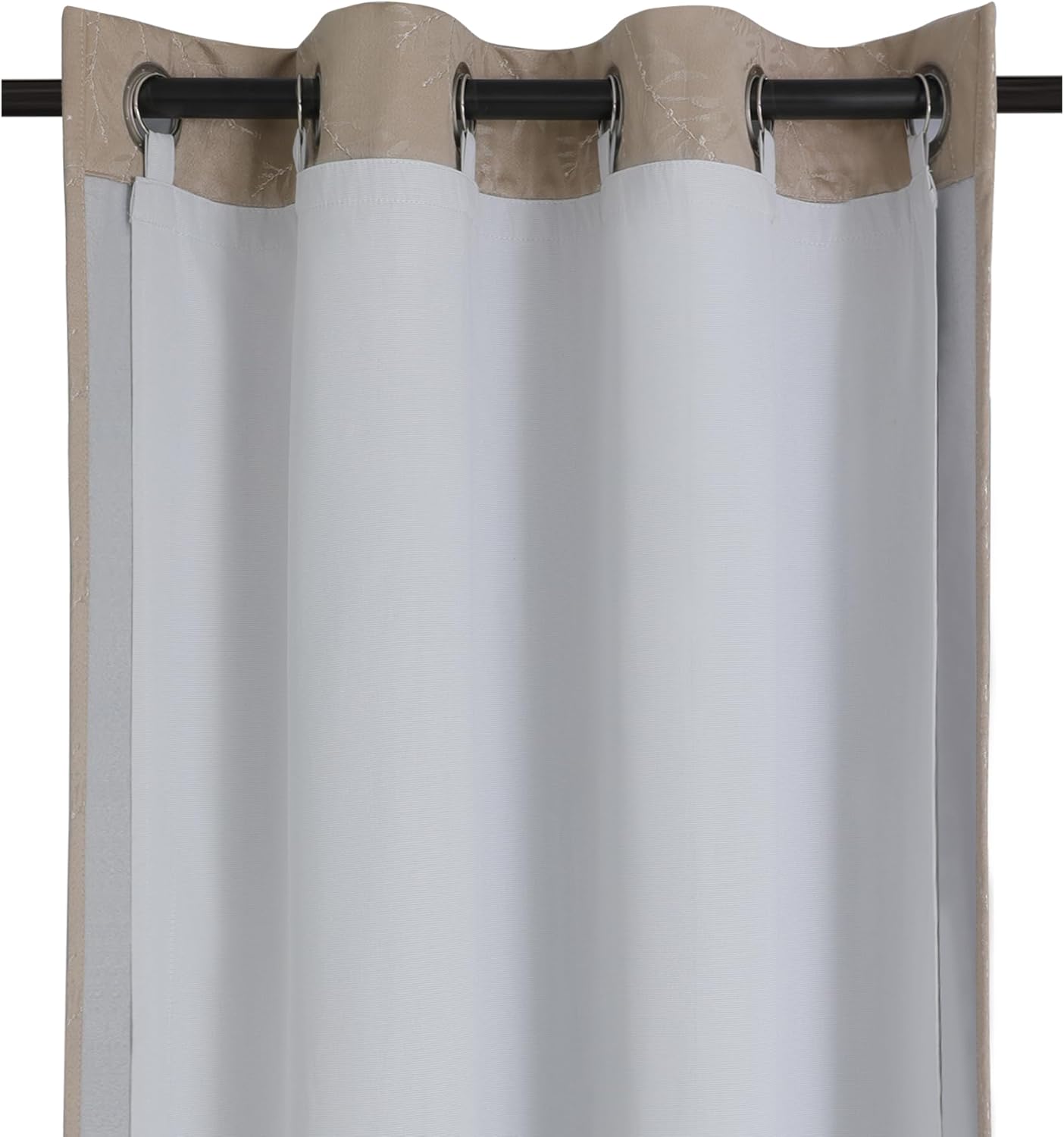 Amazon.com: Chyhomenyc 2 Panels 100% Blackout Curtain Liners with 13 ...