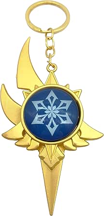 MTUERANC Keychain, Genshin Impact Vision Keychain, God's Eye Keyring ...