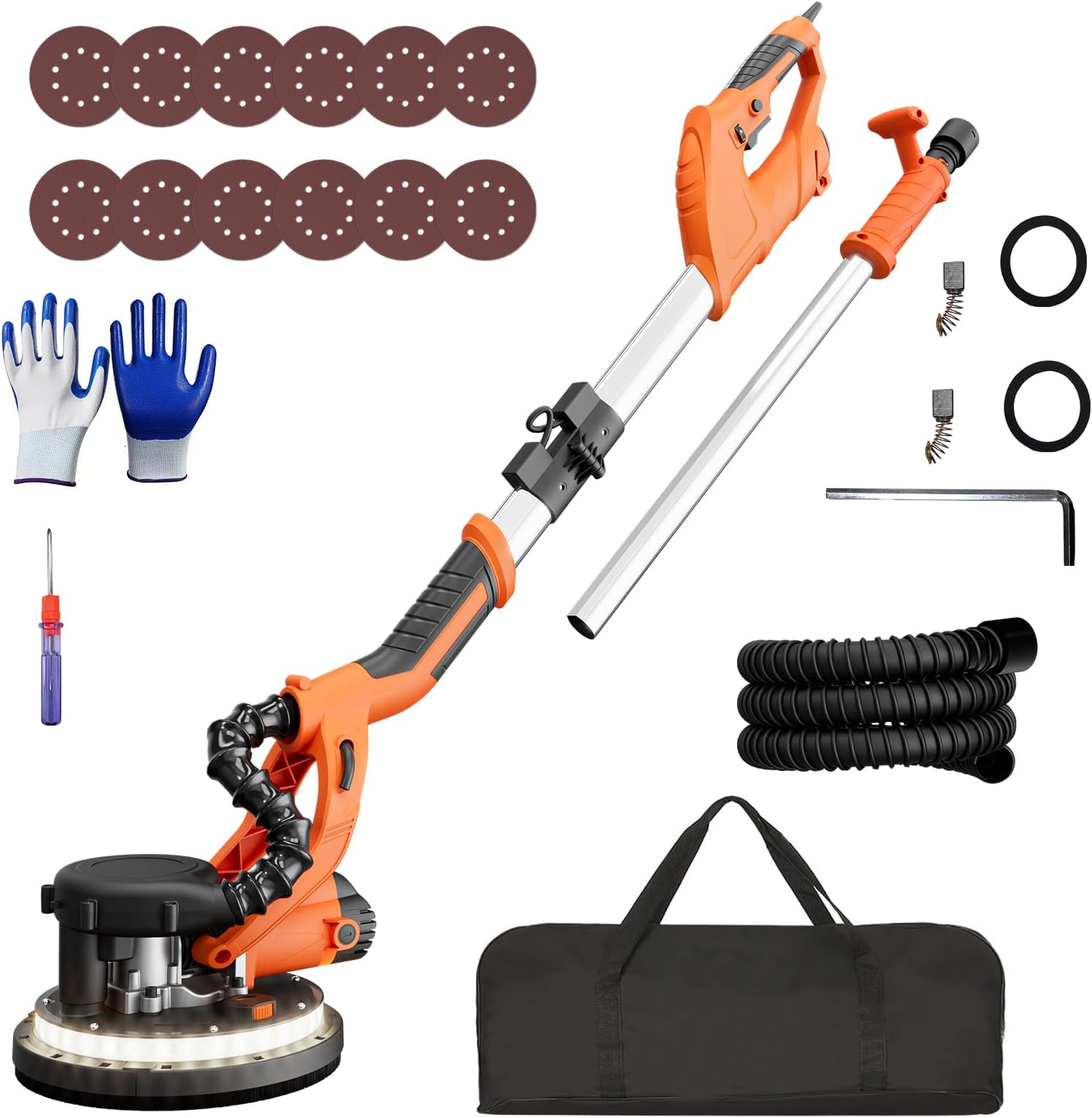 Oarlike Electric Drywall Sander with Vacuum Dust Collector, 750W ...