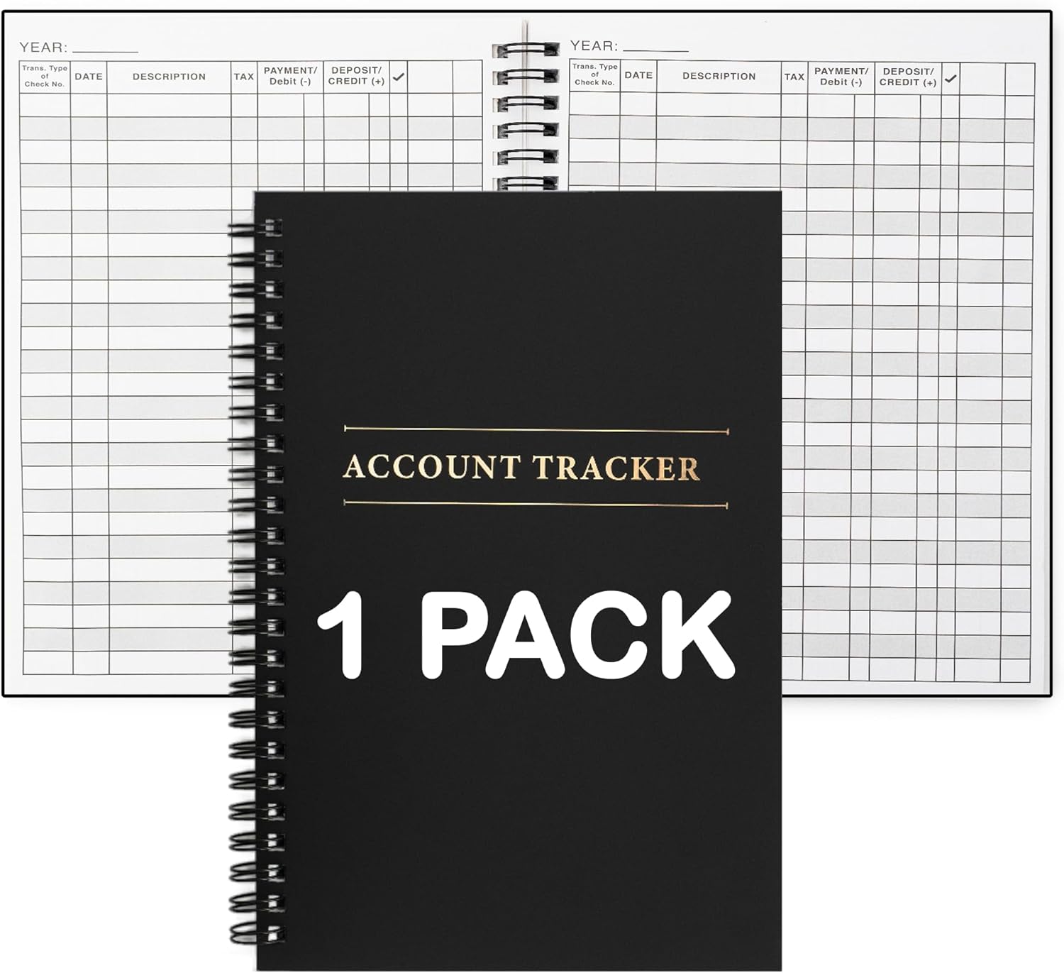 Amazon.com : 1 Pack Expense Tracker Ledger Book- Finance Book for Home ...