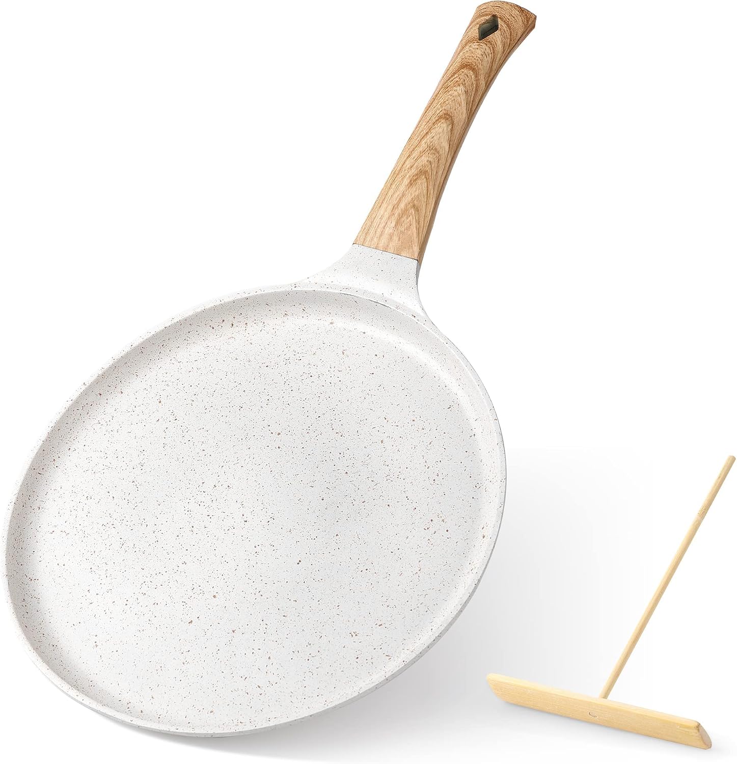Crêpe-Pfanne, Zalnuuk 11 Zoll Dosa-Pfanne mit Streu ...