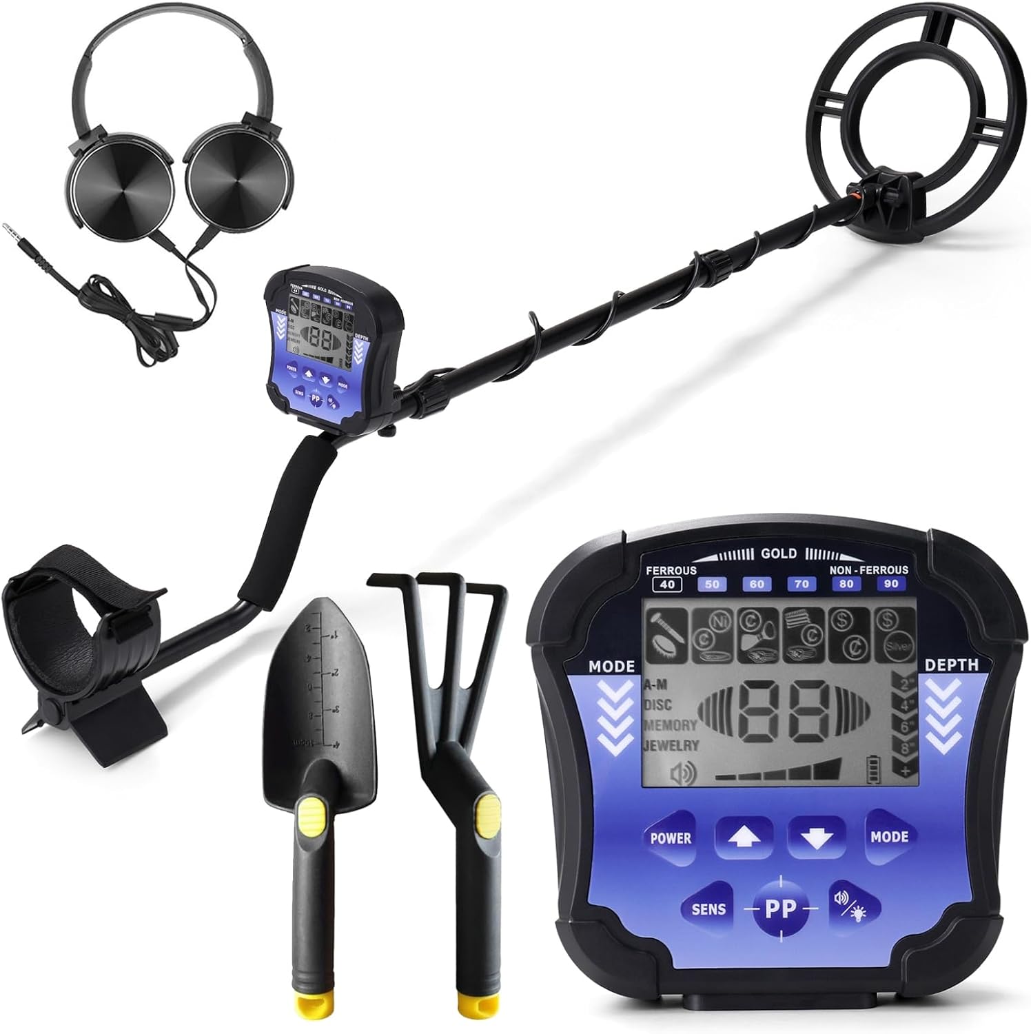 Amazon.com : Handheld Metal Finder Underground Metal Detector LCD ...