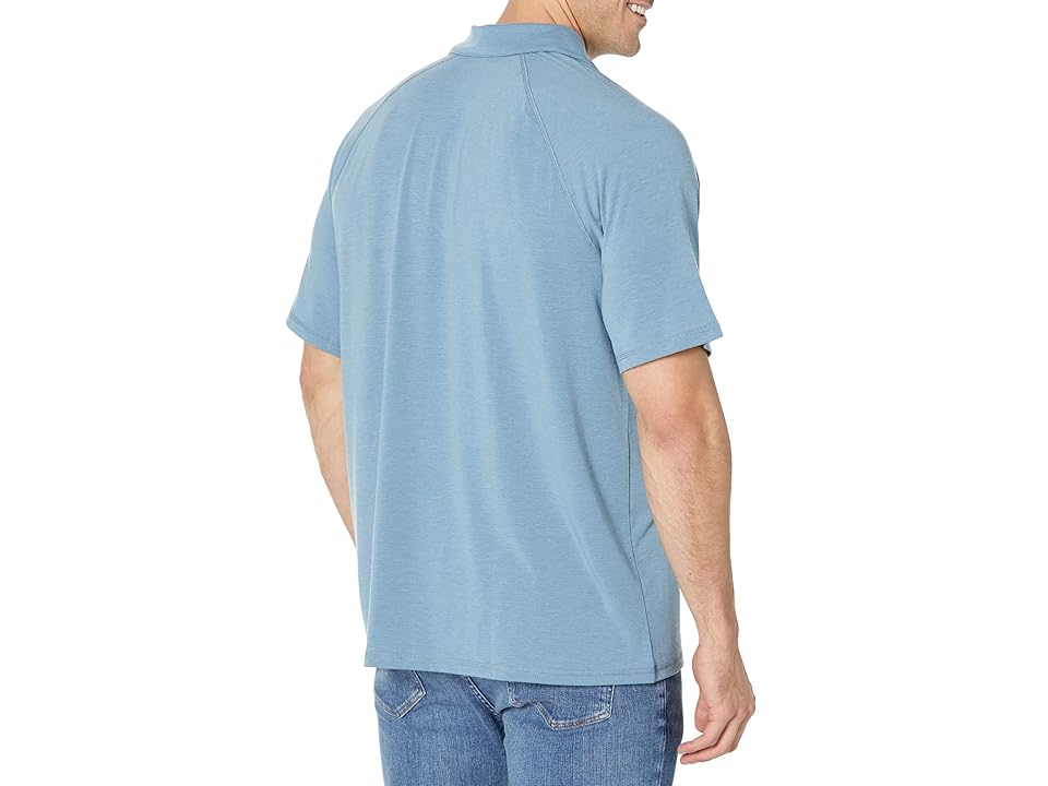 L.L.Bean Everyday Sunsmart Polo Short Sleeve - Tall (Bayside Blue) Men ...