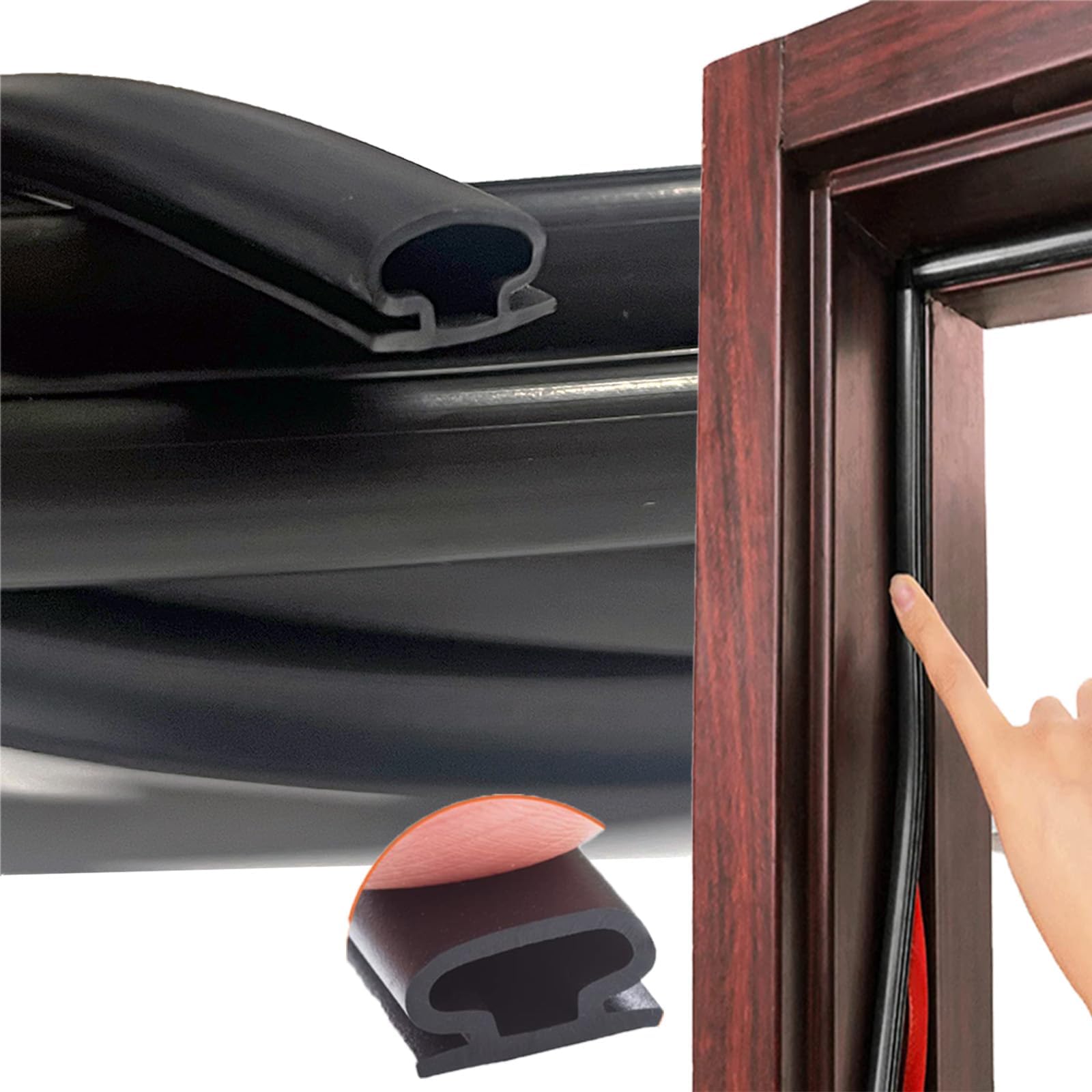 Pemko S88BL20 Adhesive Fire/Smoke Gasketing, Black, 20'-0" Roll - Door ...