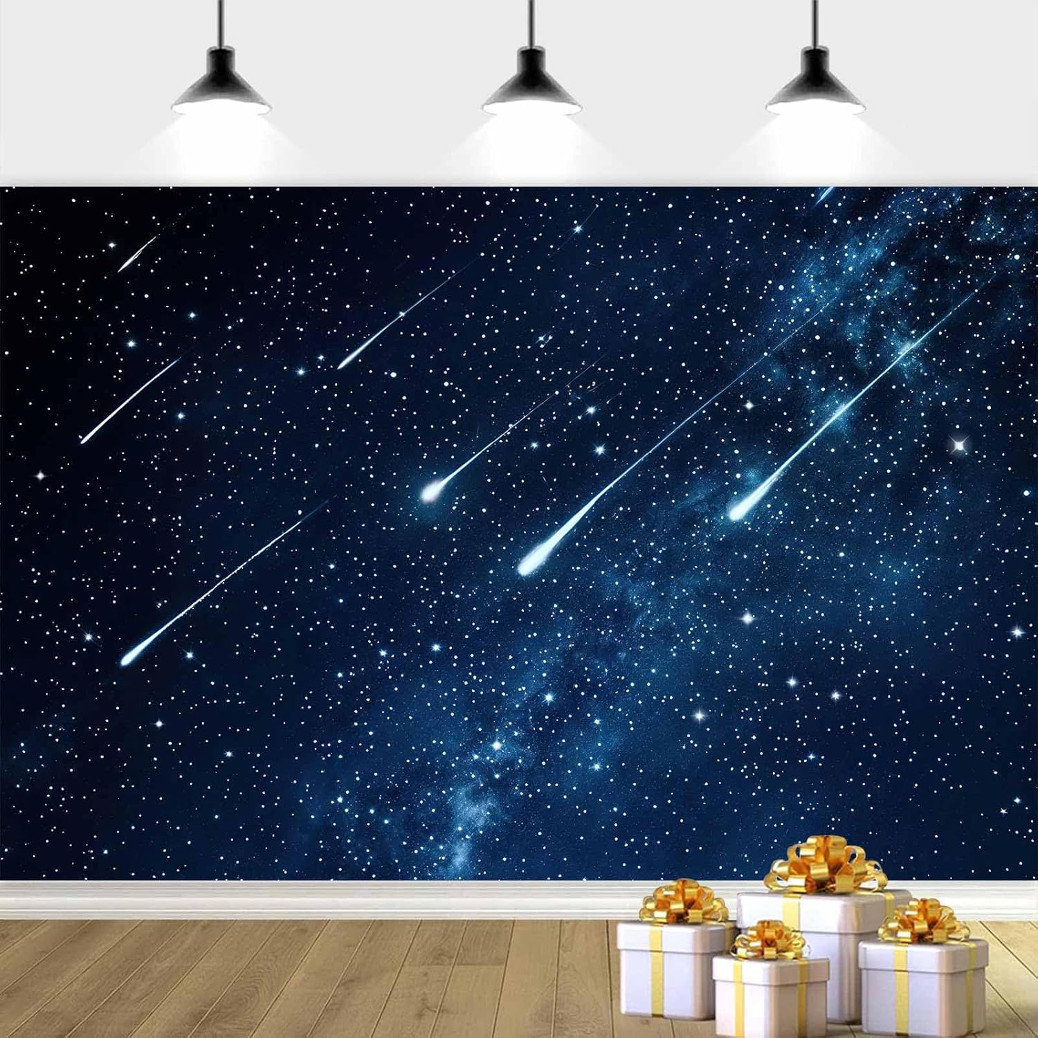 Amazon.com : 10X8ft Starry Night Sky Backdrop, Night Sky Stars Backdrop ...